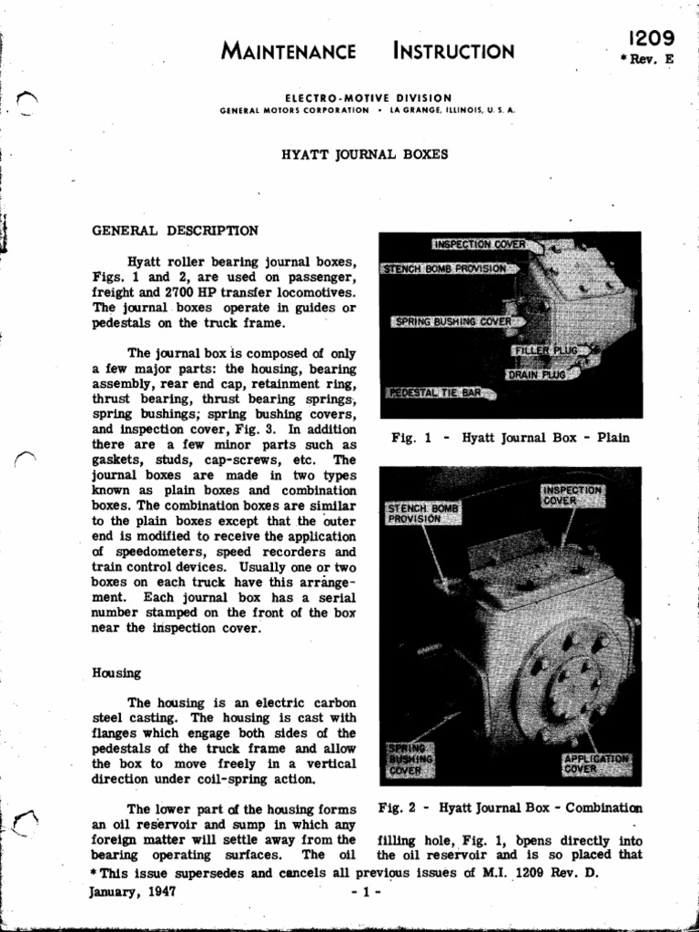 Mi 1209e Hyatt Journal Boxes Jan47 | PDF