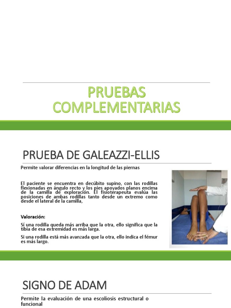 Pruebas de Galeazzi-Ellis y Signo de Adam | PDF | Salud y bienestar