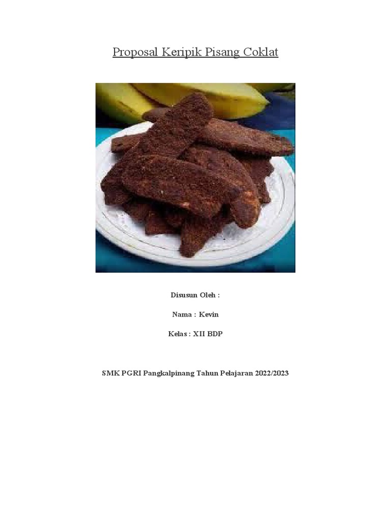 Proposal Keripik Pisang Coklat Kevin bdp3 | PDF