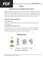 Biology-For-Engineers-Material - Vtu Notes | PDF | Lipid | Carbohydrates