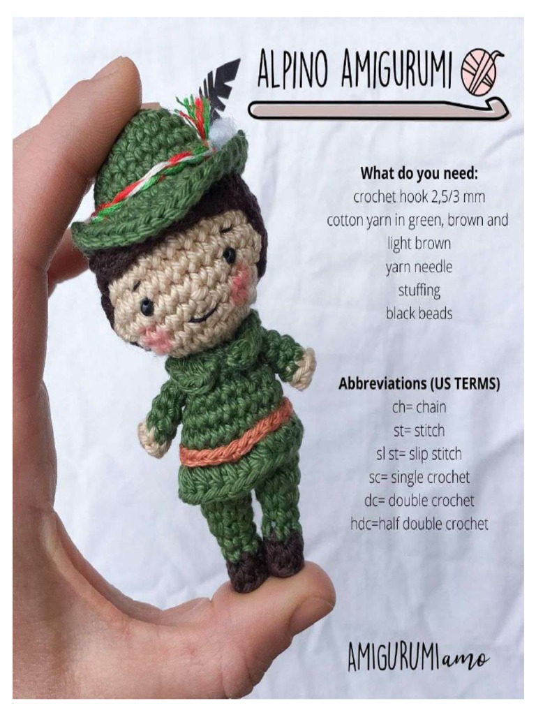 Crochet Robin Hood Amigurumi Free PDF Pattern 1 | PDF