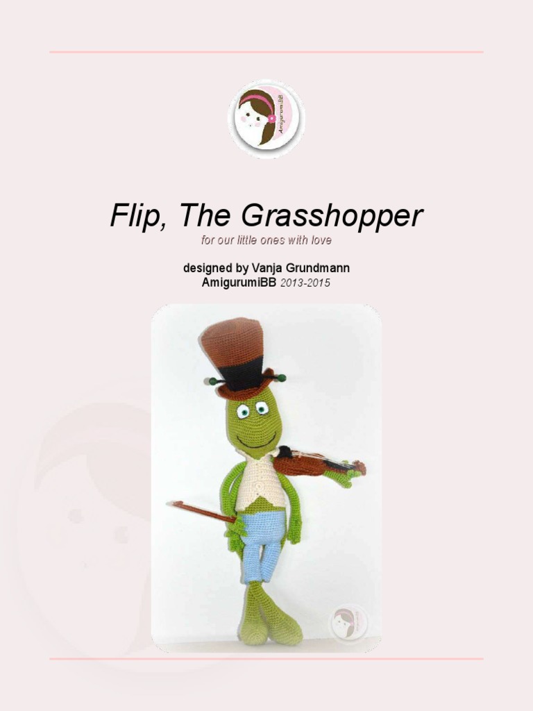 Crochet Grasshopper Doll Amigurumi Free PDF Pattern | PDF