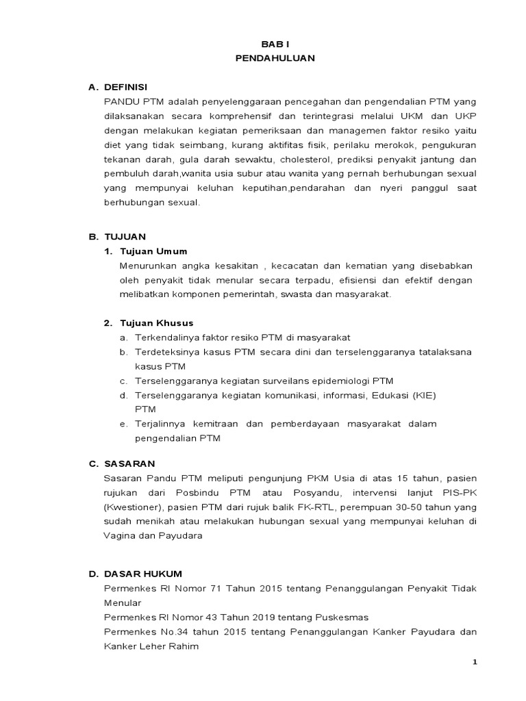 Panduan Pandu PTM | PDF