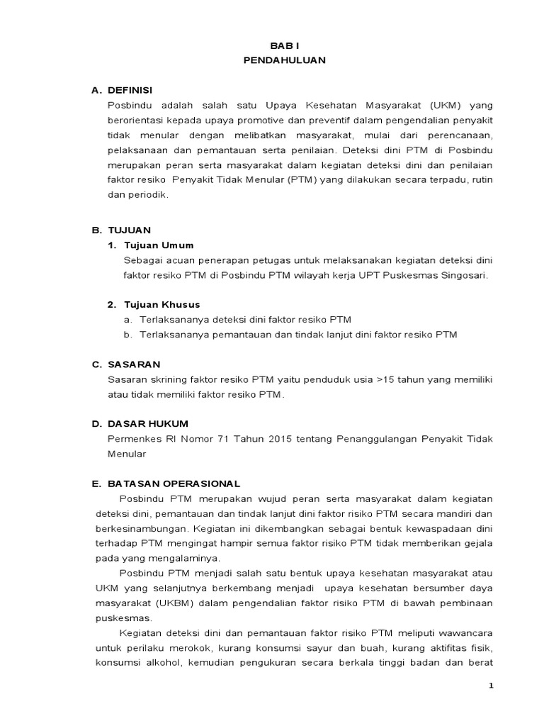 Panduan Deteksi Dini PTM | PDF | Pengembangan Diri