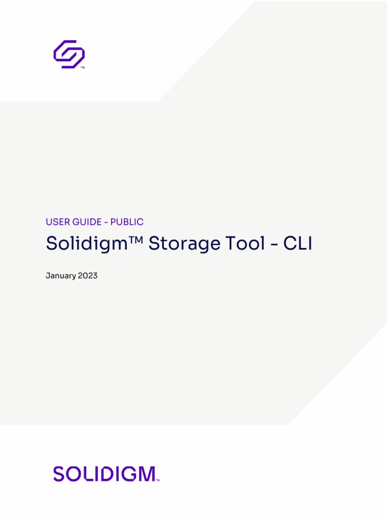 SST Cli User Guide Public 727329 006us | PDF | Command Line Interface | Solid State Drive