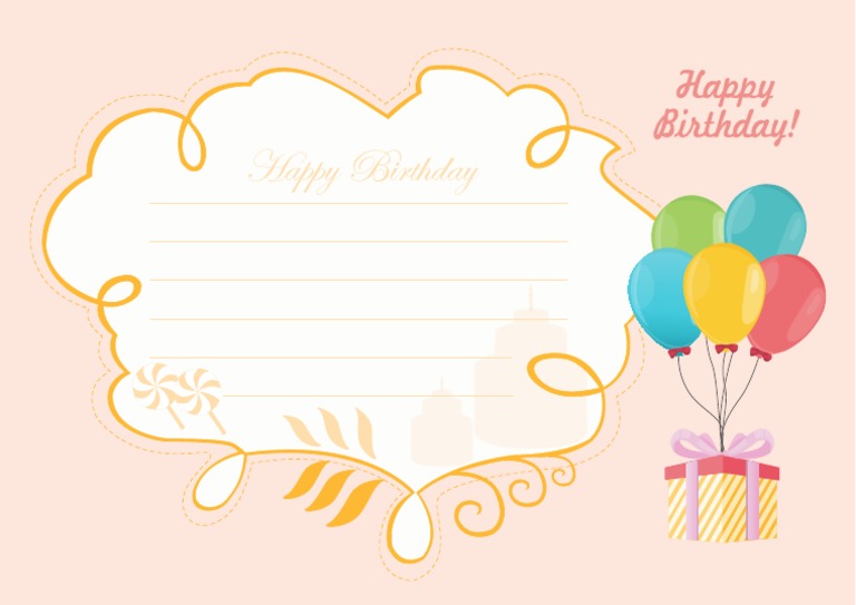 Happy Birthday Card | PDF