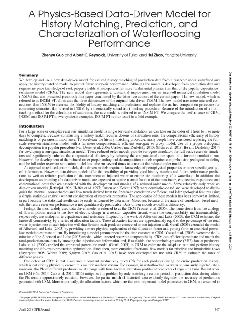 Spe 182660 Pa | PDF | Simulation | Petroleum Reservoir