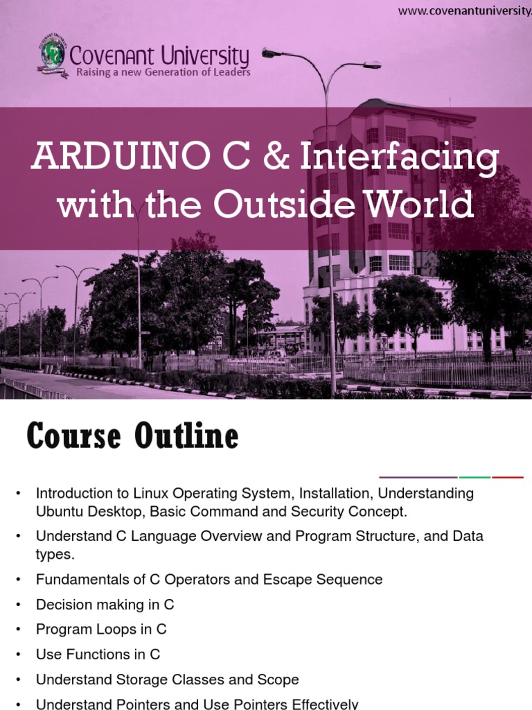 GEC225 Module6 - Arduino | PDF | Arduino | Microcontroller