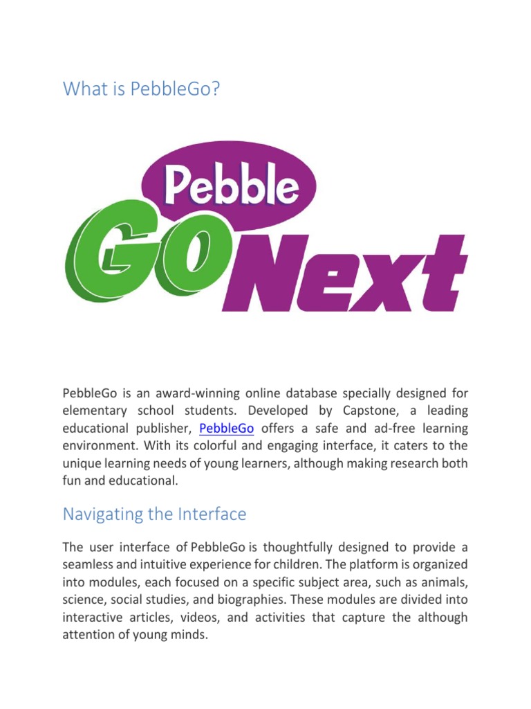 Pebble Go Pdf _ Problem Statement – XVYP