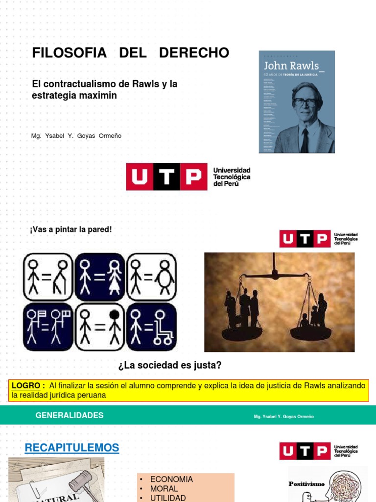 S14.s1 Filosofia Del Derecho - El Contractualismo de Rawls y La ...