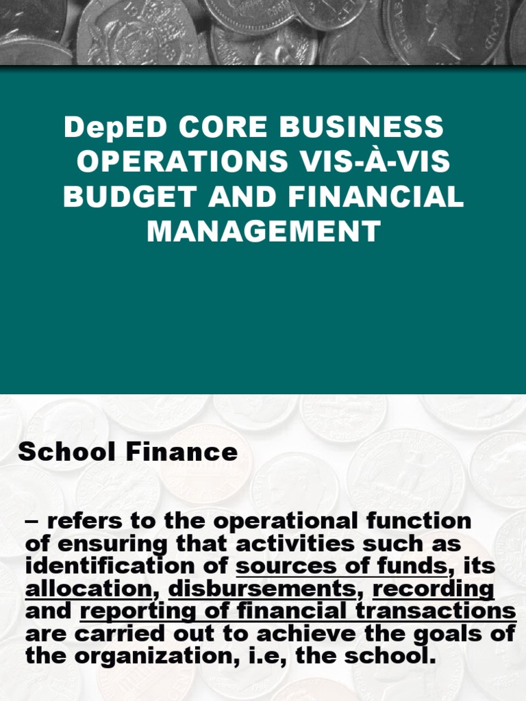 School Finance and Budget Management | PDF | Finance & Money Management