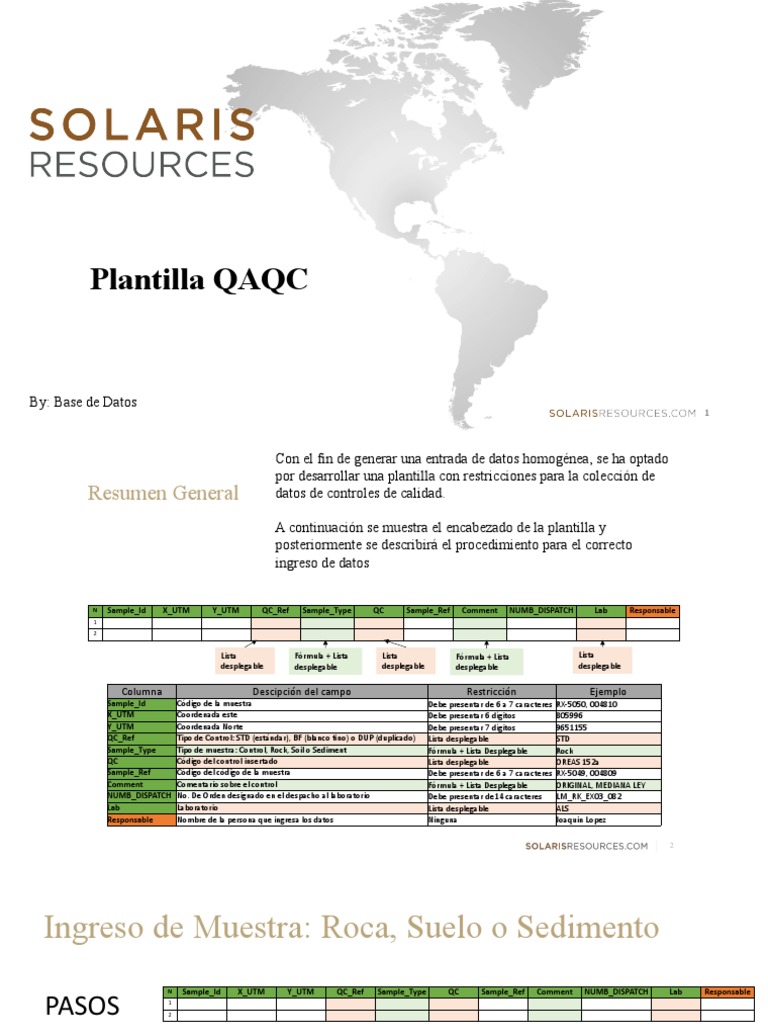 Plantilla QAQC | PDF