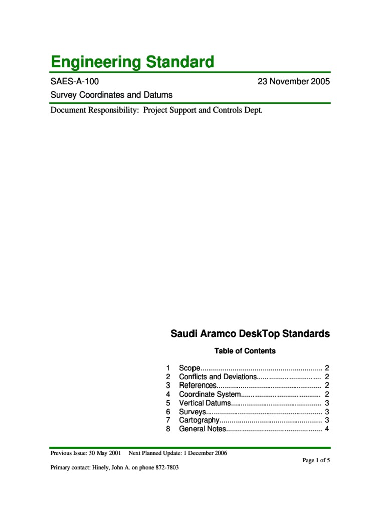 Saes A 100 | PDF | Sea Level | Latitude