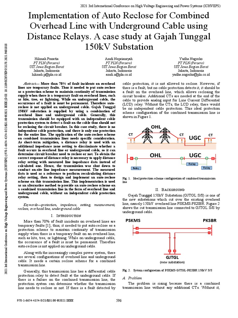 Auto Reclose Implementation for 150kV Lines | PDF | Electric Power ...