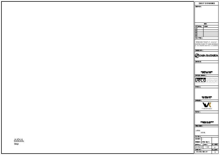 1.cover Shop Drawing-JR Pusat | PDF