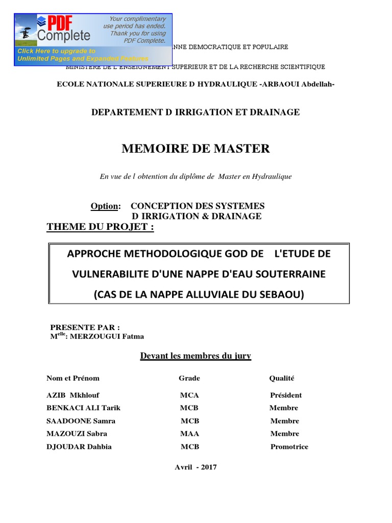 Memoire de Master | PDF