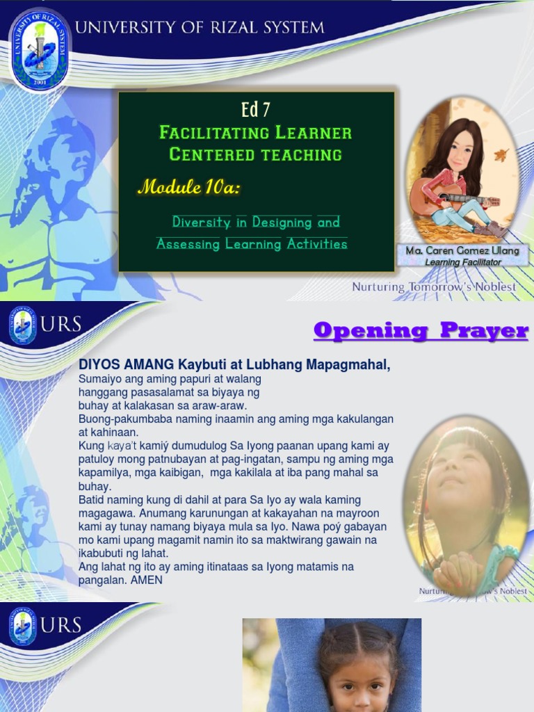 Ed7 Module 10A Diversity in Designing Assessing Leanring Activities | PDF | Career & Growth