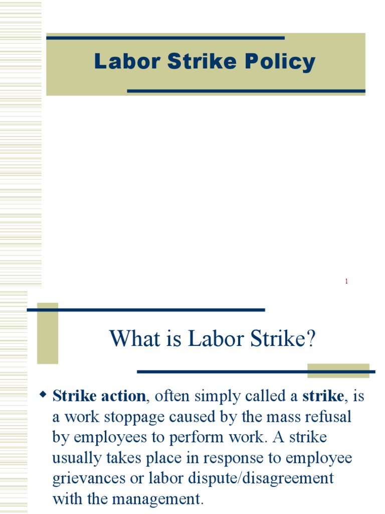 Strike Policy | PDF