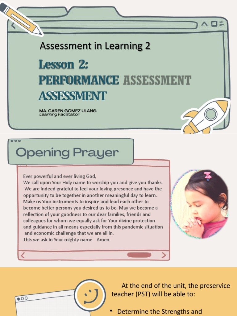 ED6 Lesson 2a Performance Assessment | PDF | Educational Assessment | Thought