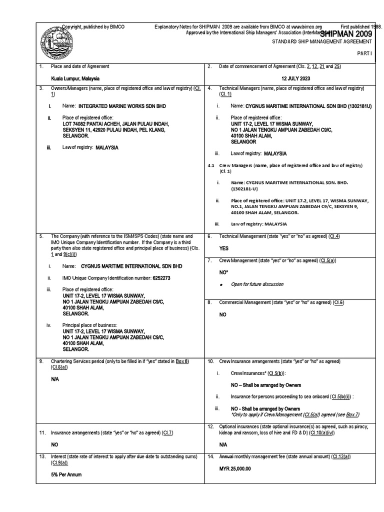 Shipman 2009 Part I - IMW | PDF | Insurance | Indemnity