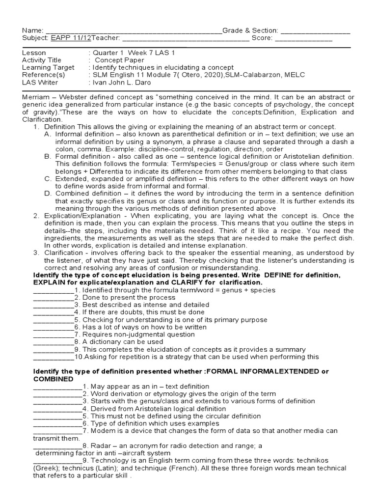 Eapp-Week 7 Las 1-3 | PDF | Definition | Advertising