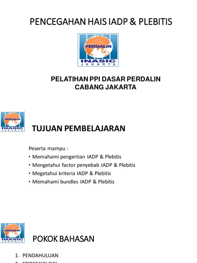 Pencegahan Iadp & Plebitis-1 | PDF | Griya & Taman | Kesehatan Holistik