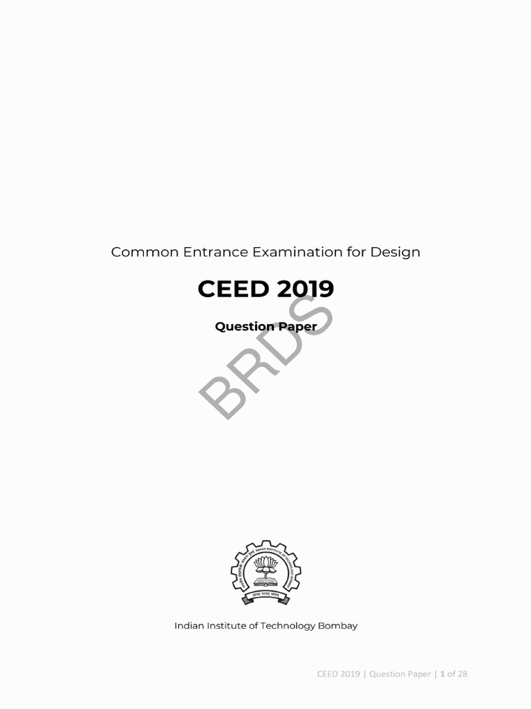 CEED-2019-Original-Paper-with-Answer-Key | PDF