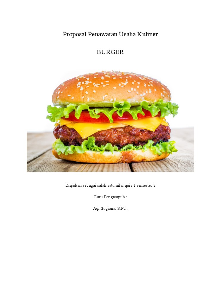 Proposal Penawaran Usaha Kuliner | PDF