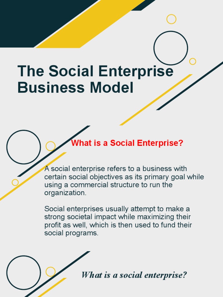 The Social Enterprise | PDF | Career & Growth | Business