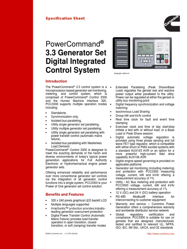 PCC3.3 DS | PDF | Electric Generator | Alternating Current