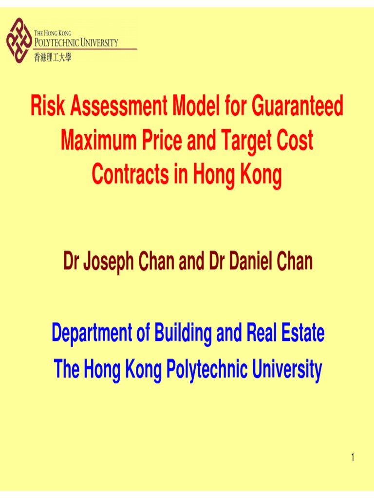 5 Risk Assessment Model For TCC 2023 | PDF