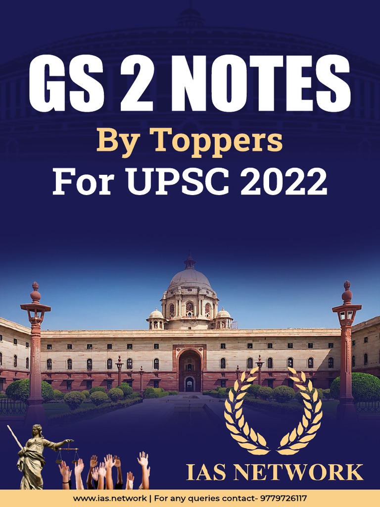 Upsc 2022 GS 2 Notes by Ias Network | PDF | Political Charters | Justice