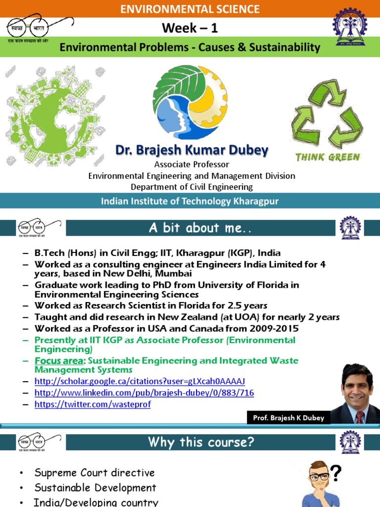 Week-2 - Environmental Problems-Causes and Sustainability Part-1 | PDF ...