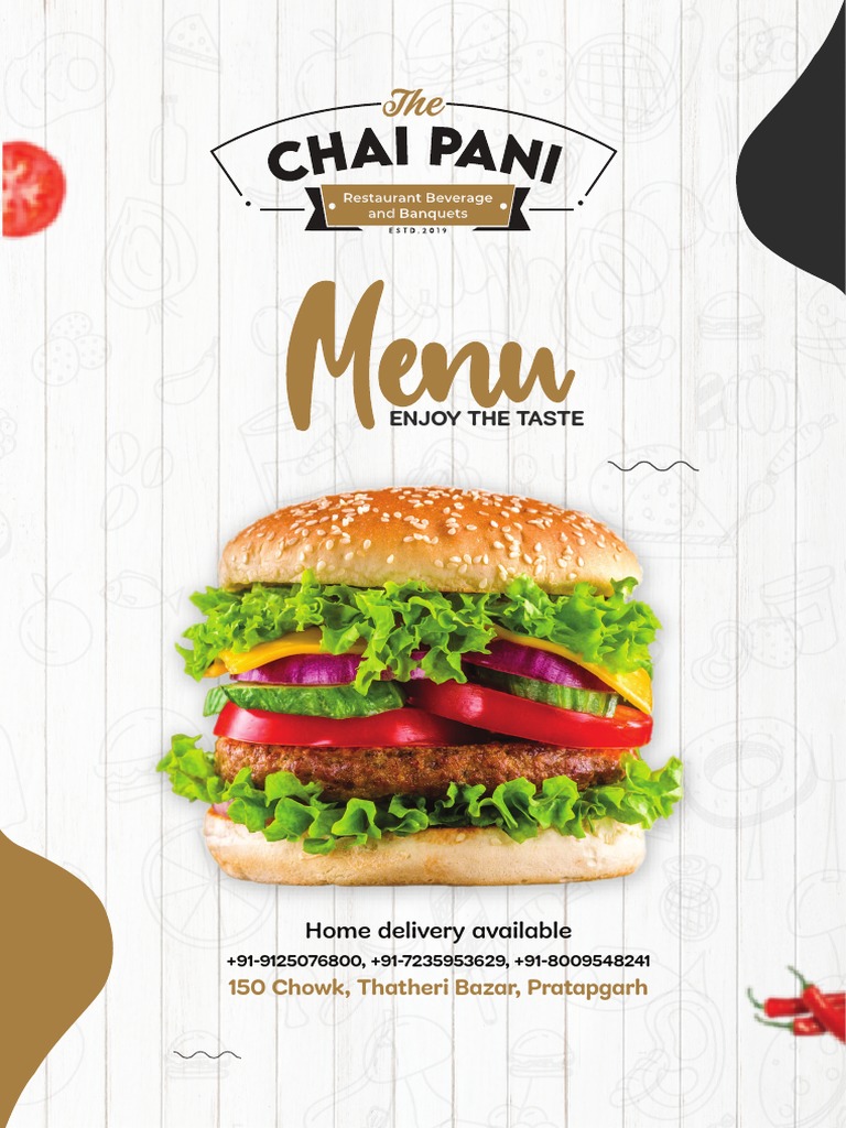 The Chai Pani | PDF | Foods | Cuisine