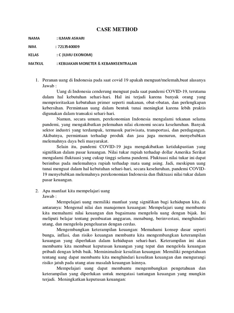 Case Method Ilman Ashari | PDF