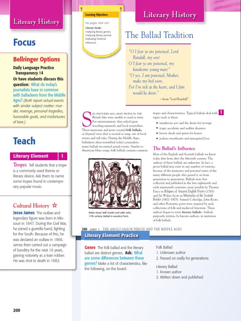 Ballad | PDF | Ballad | Robin Hood