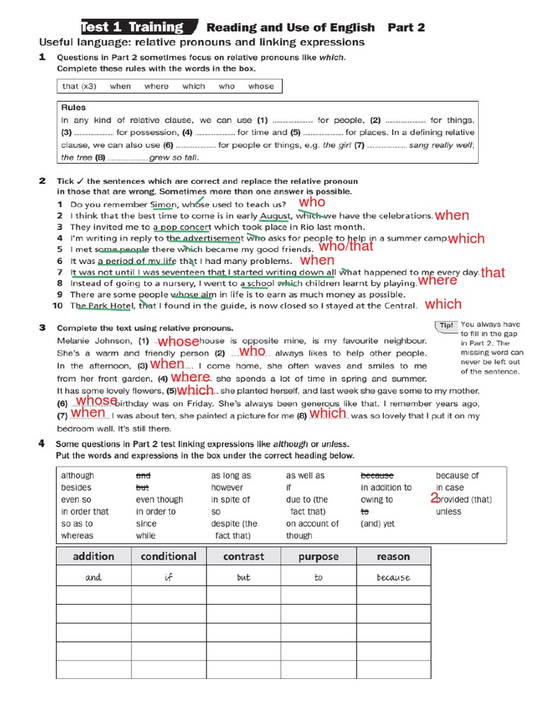 Test 1 Part 2 Reading Training & Practice | PDF