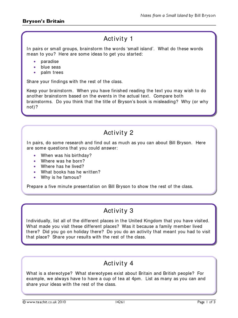 Bryson S Britain | PDF