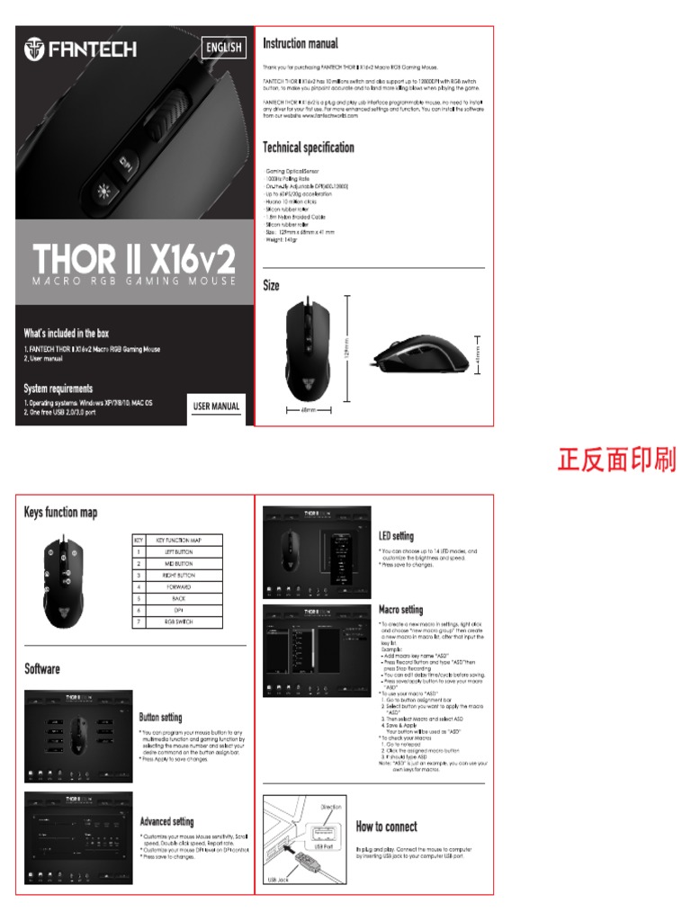 FANTECH THOR II X16 v2 Manual | PDF
