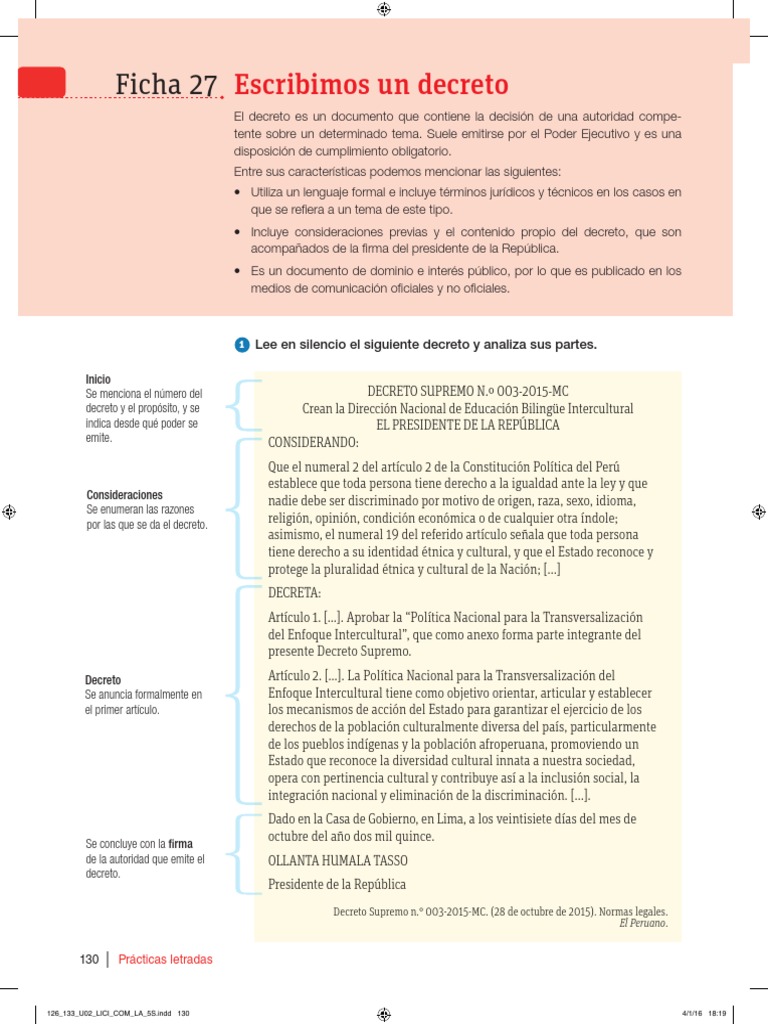 Escribimos Decretos | PDF