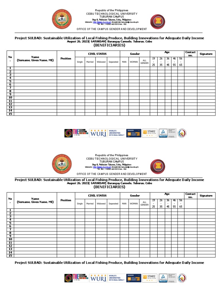GAD Attendance | PDF | Egalitarianism | Gender Equality