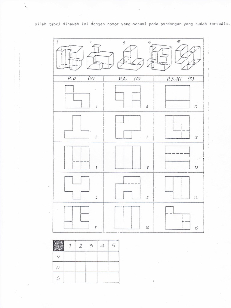 Panduan Pengisian Tabel Data | PDF