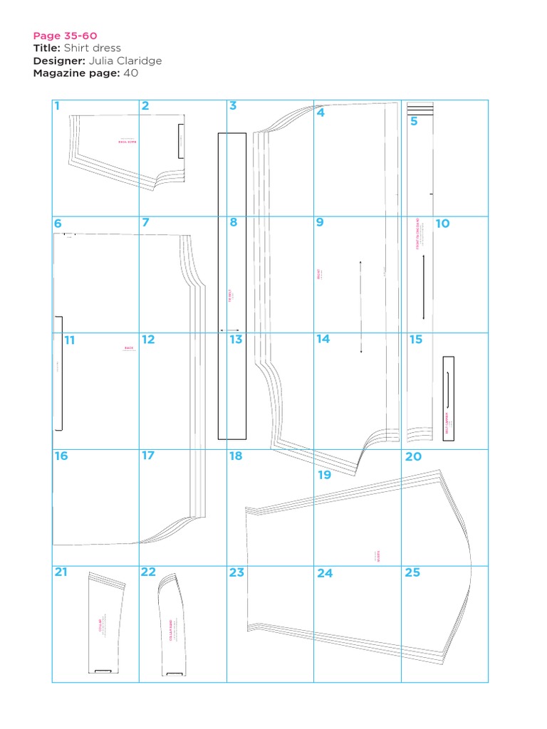 Shirt Dress Pattern | PDF | Shirt | Consumer Goods
