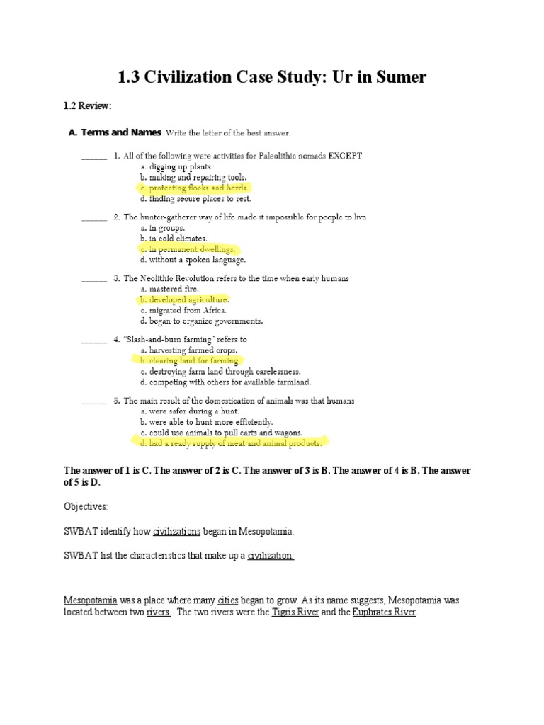 1.3 - Civilization - Camila Santos 2 | PDF | Mesopotamia | Sumer