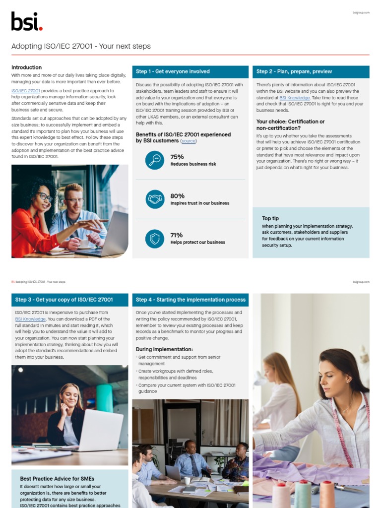 Bsi - 27001 Next Steps Infographic - Final | PDF | Information Security ...