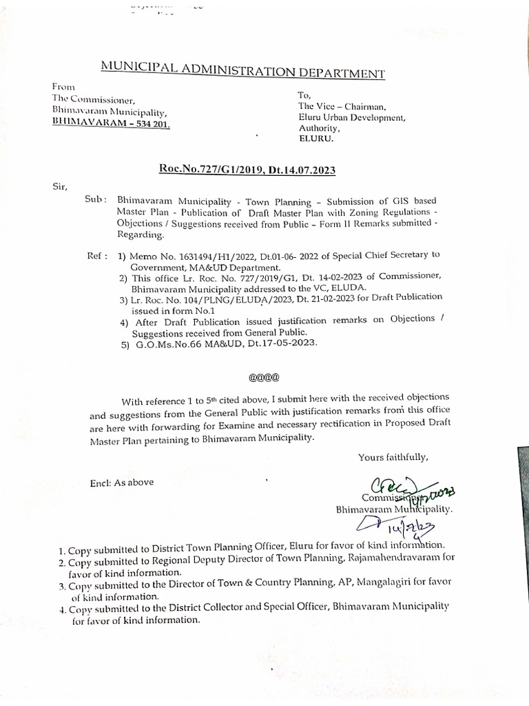 GIS Master Plan Objections Letter | PDF