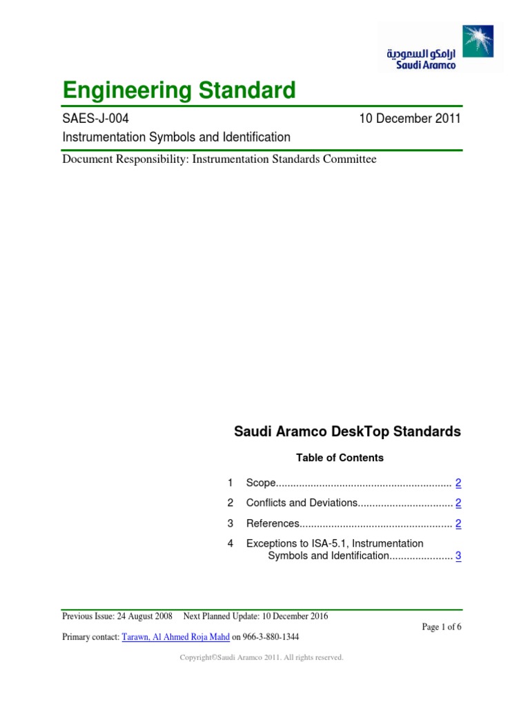Saes J 004 | PDF | Instrumentation | Specification (Technical Standard)