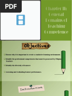 Lesson 3 - General Domains of Teaching Competence | PDF | Teaching ...