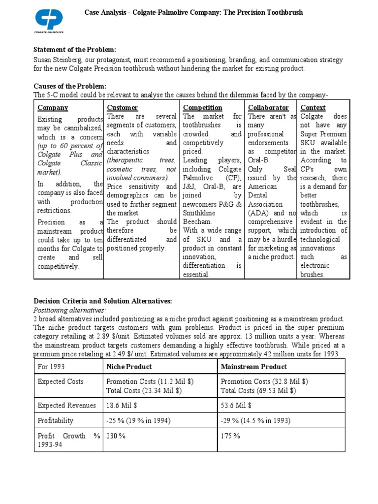 Colgate Company Analysis | PDF | Profit (Economics) | Brand