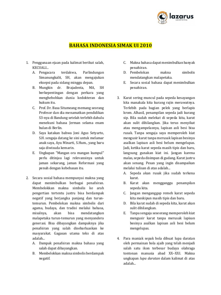 Makna Tersaput dalam Bahasa Indonesia | PDF